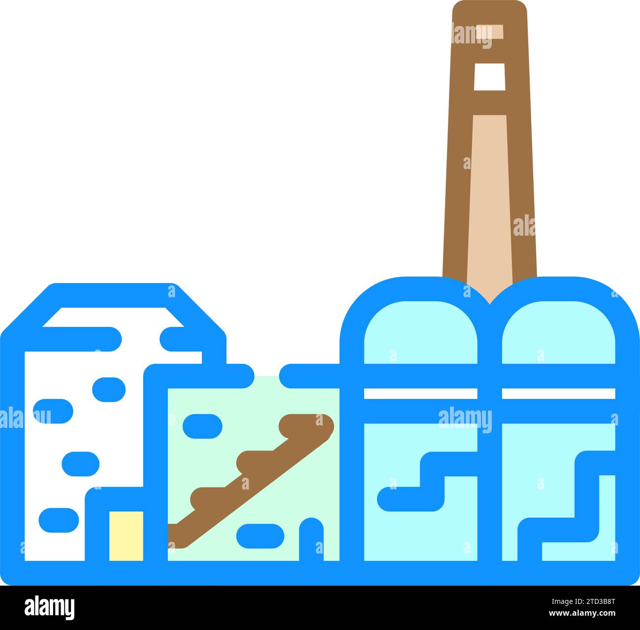 energy plant biomass color icon vector illustration Stock Vector Image ...
