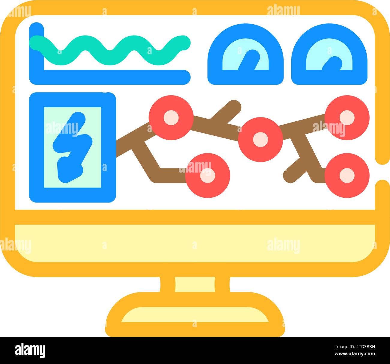 Wind power monitoring Stock Vector Images - Alamy