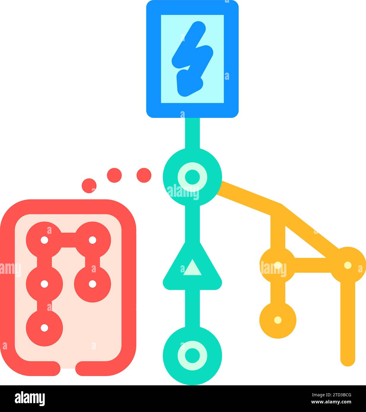 grid connectivity electric color icon vector illustration Stock Vector ...