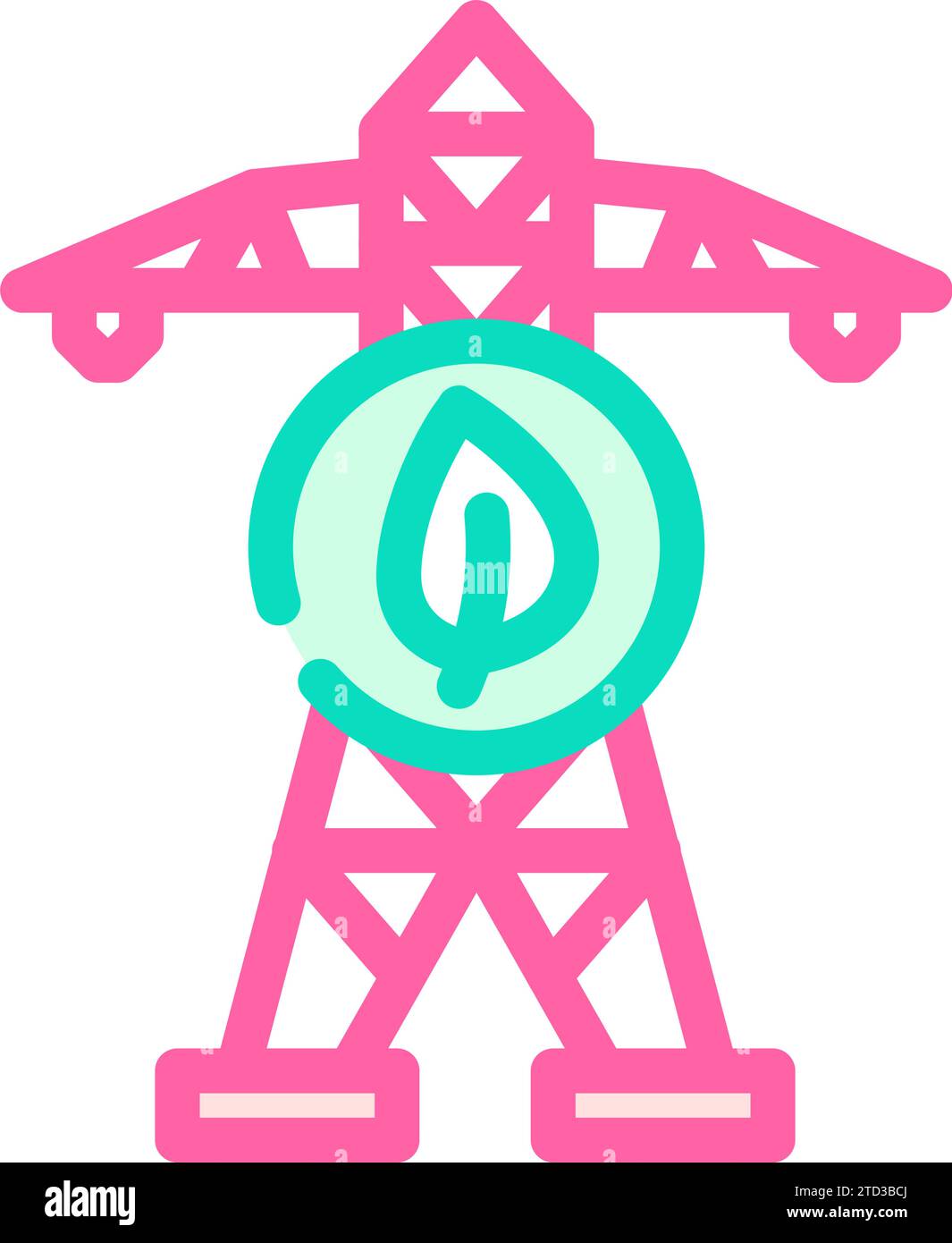 Maintenance work wind turbine Stock Vector Images - Alamy