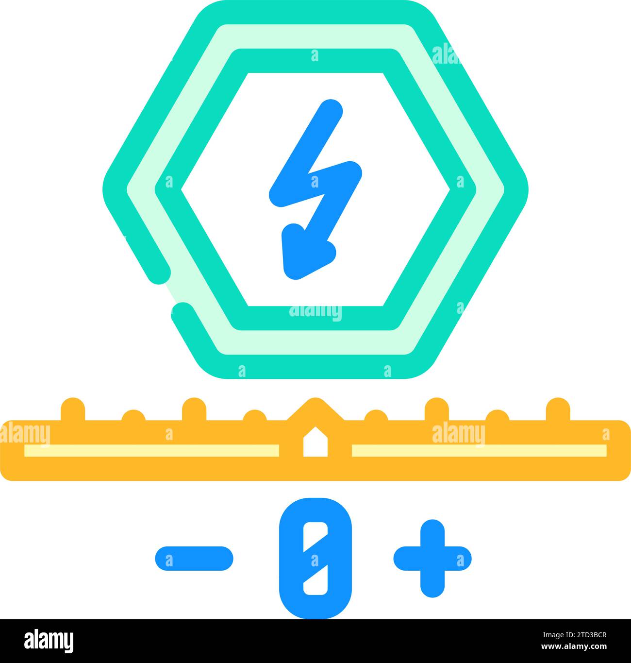 energy flow control electric color icon vector illustration Stock ...