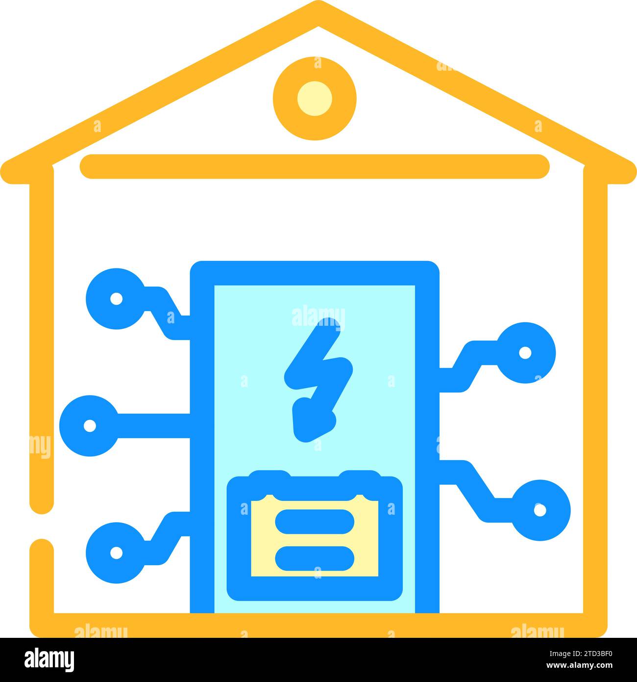residential storage color icon vector illustration Stock Vector Image ...