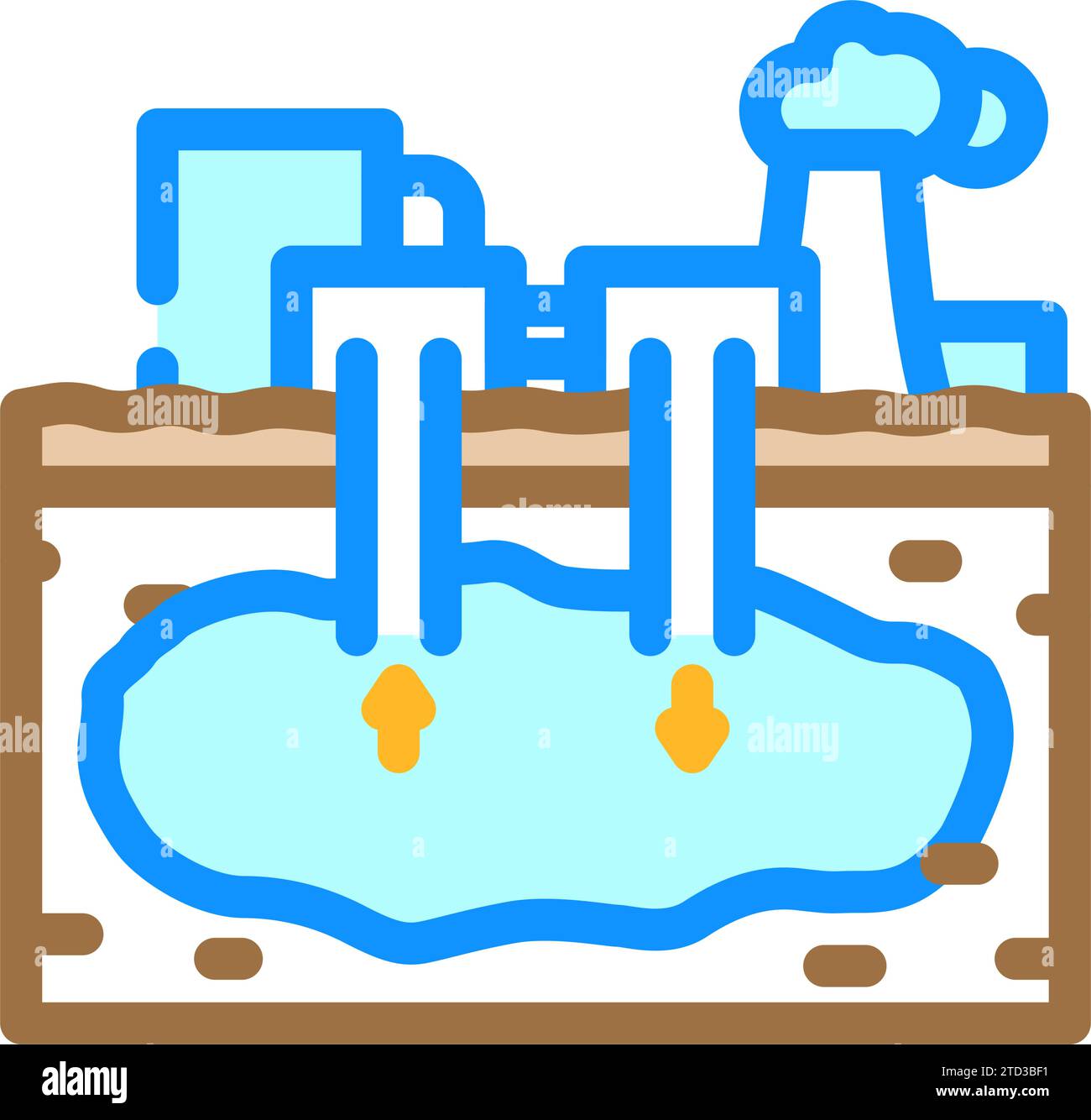 compressed air energy color icon vector illustration Stock Vector Image ...