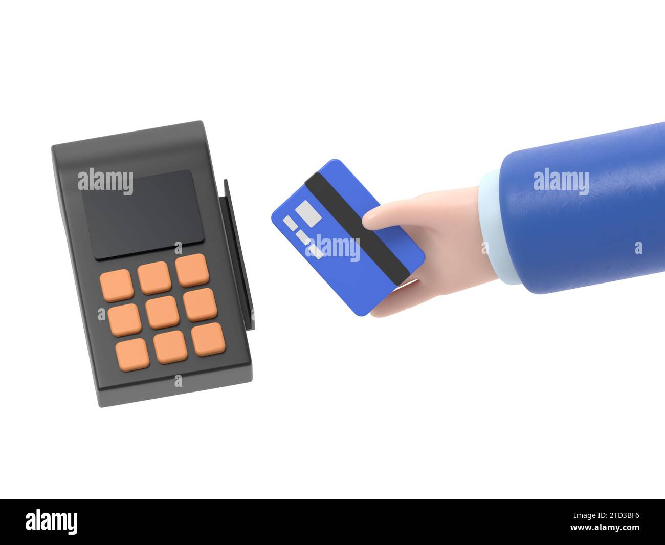 Cartoon holding credit card bank hi-res stock photography and images ...
