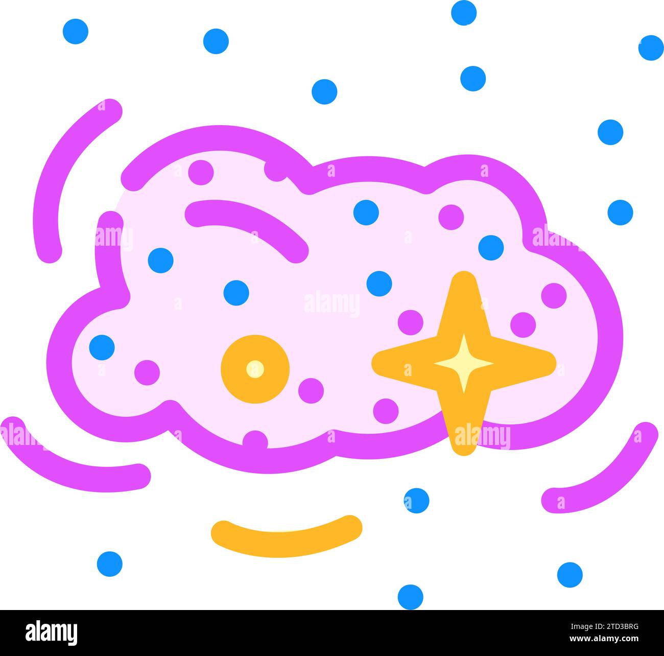 cosmic dust space exploration color icon vector illustration Stock ...