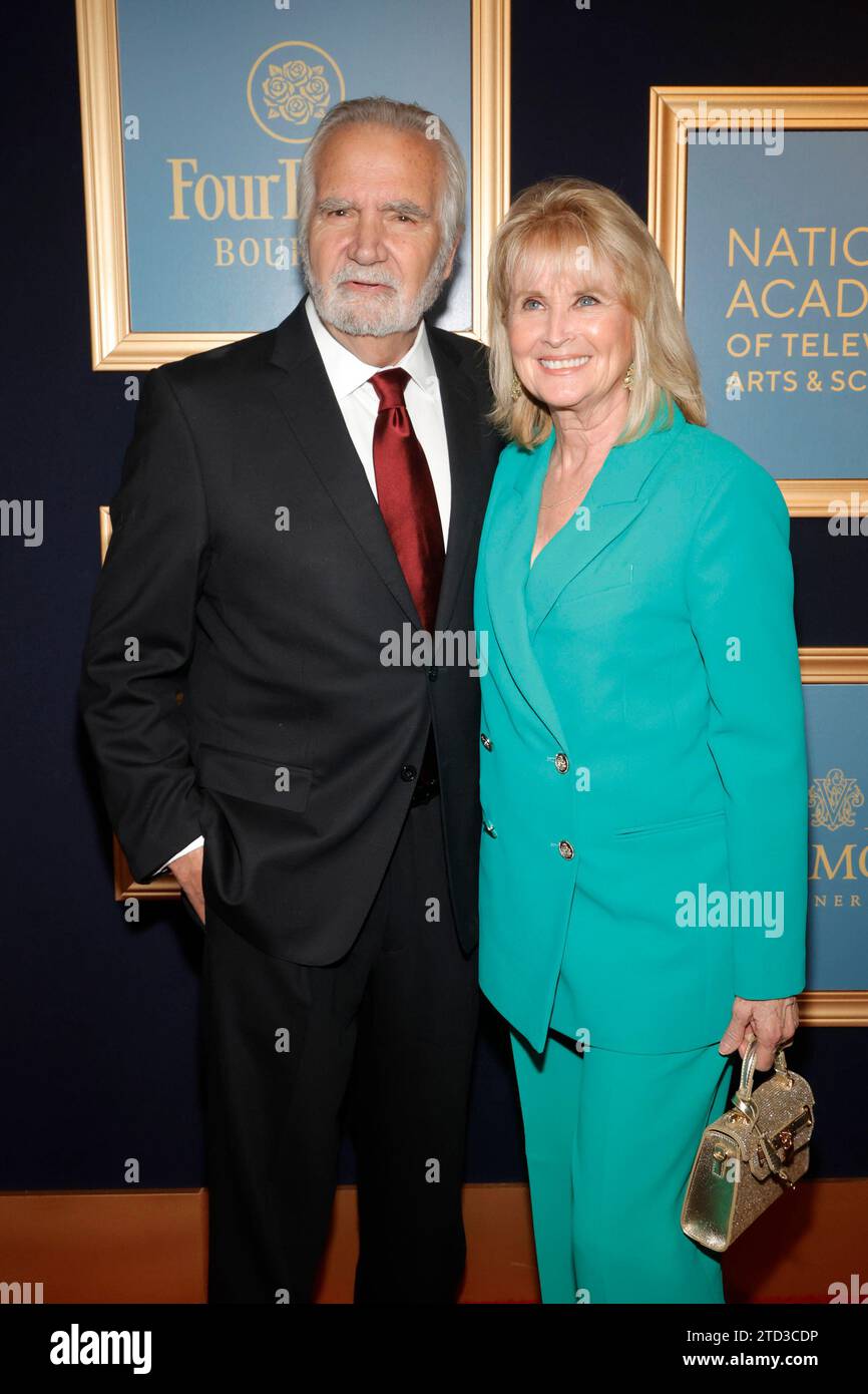 LOS ANGELES, CA - DECEMBER 15: John McCook and Laurette Spang-McCook at ...