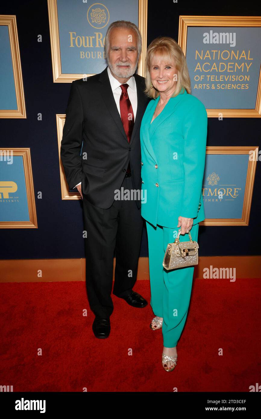 LOS ANGELES, CA - DECEMBER 15: John McCook and Laurette Spang-McCook at ...