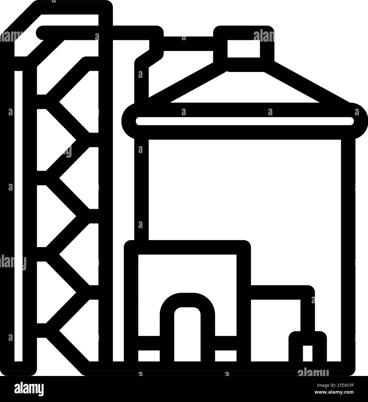 plant biomass energy line icon vector illustration Stock Vector Image ...