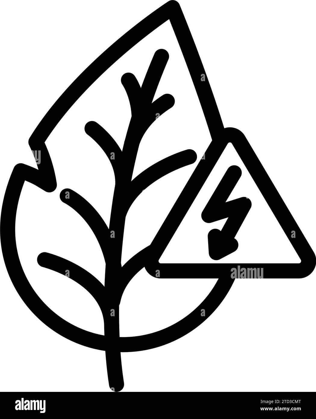 electricity biomass energy line icon vector illustration Stock Vector ...