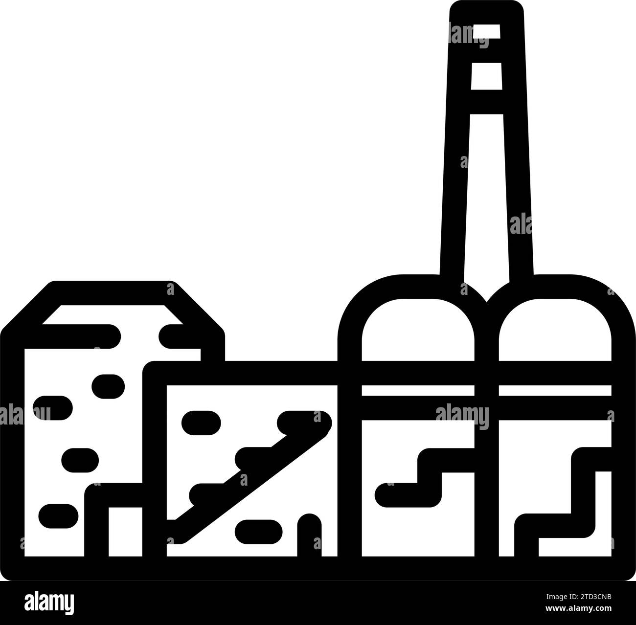 Energy Plant Biomass Line Icon Vector Illustration Stock Vector Image And Art Alamy