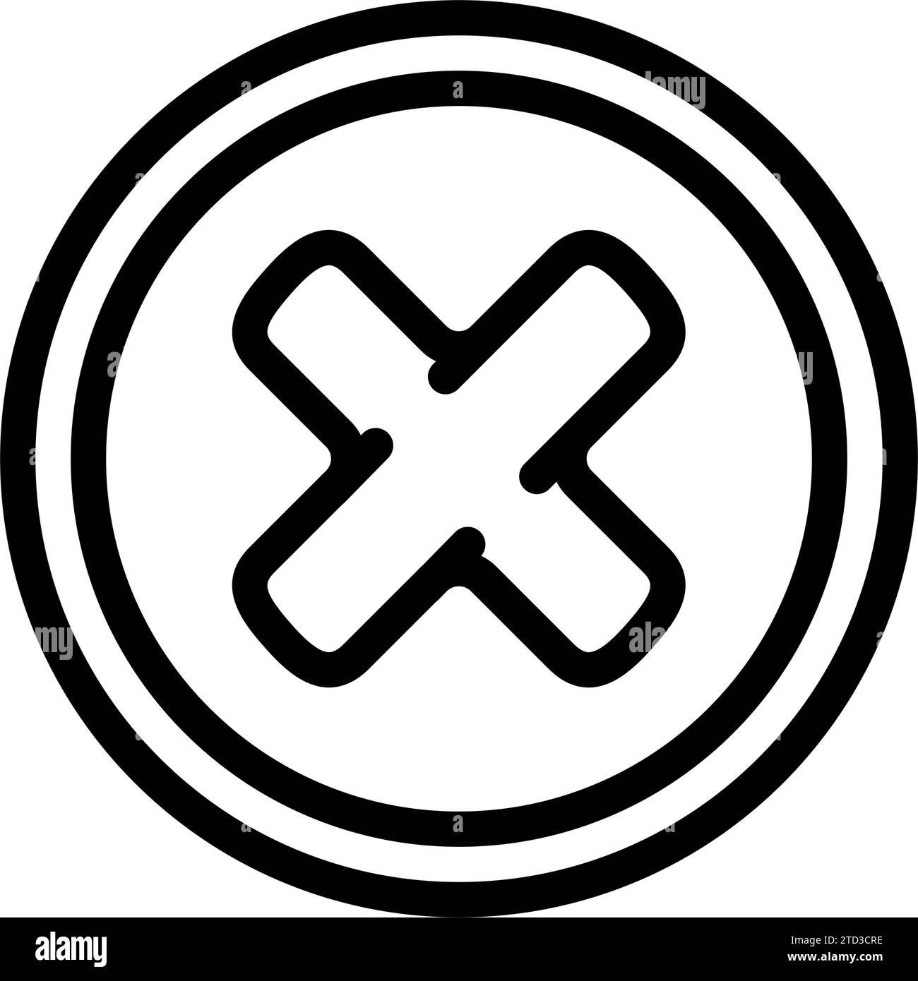 close button line icon vector illustration Stock Vector Image & Art - Alamy