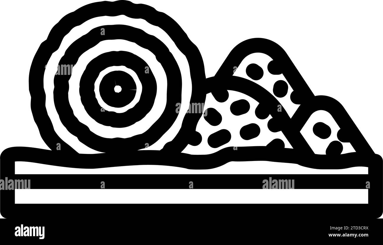 feedstock biomass energy line icon vector illustration Stock Vector ...