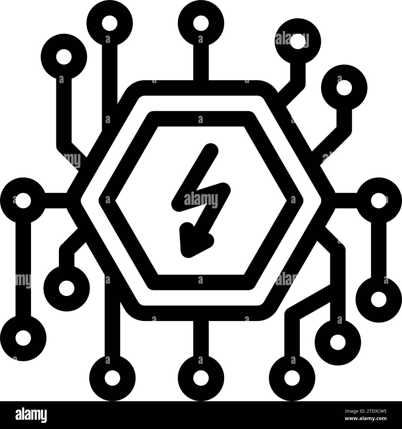 power distribution electric line icon vector illustration Stock Vector ...