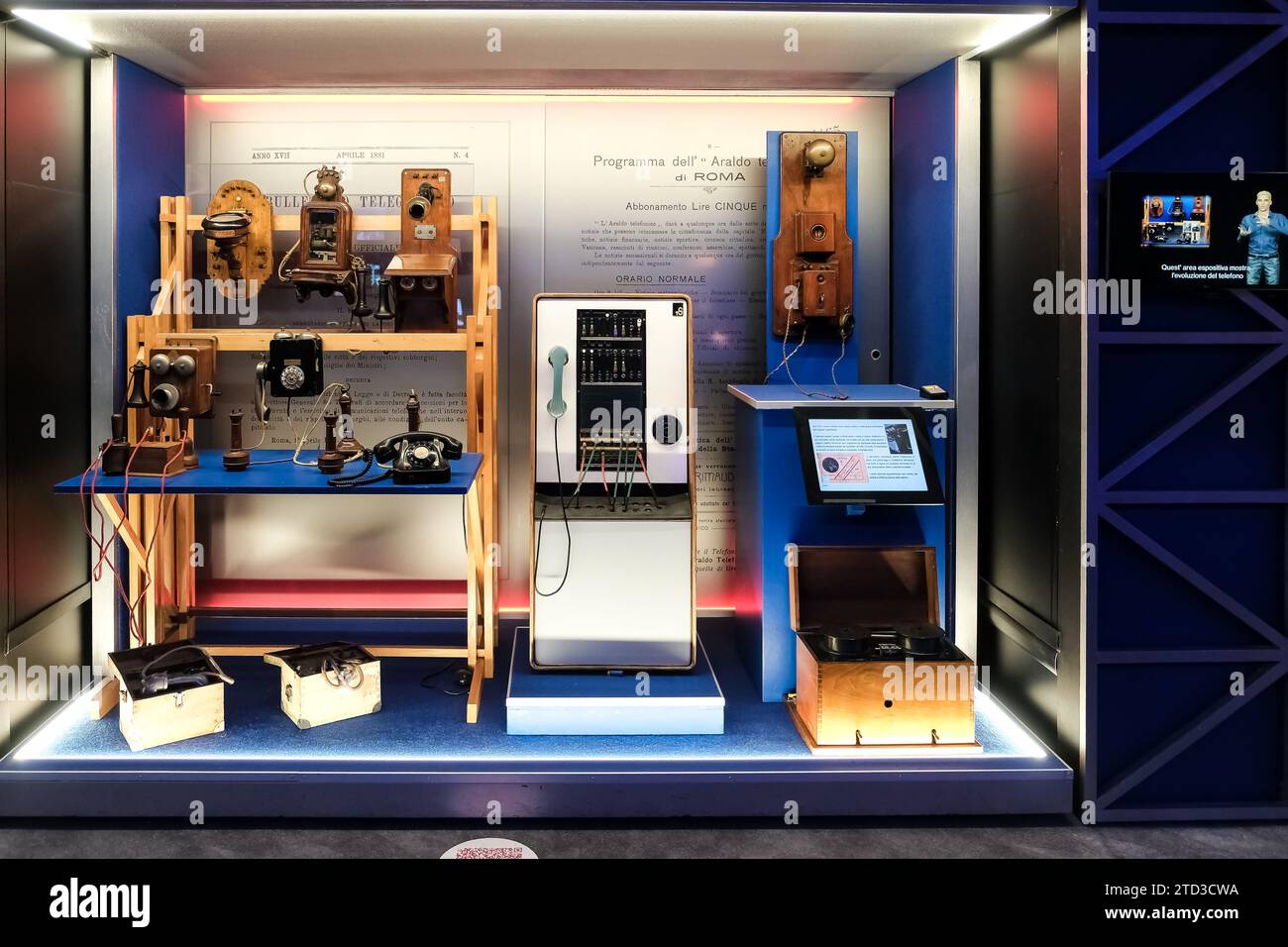 Telephones and telegraphs on display at the Museum of Radio and ...