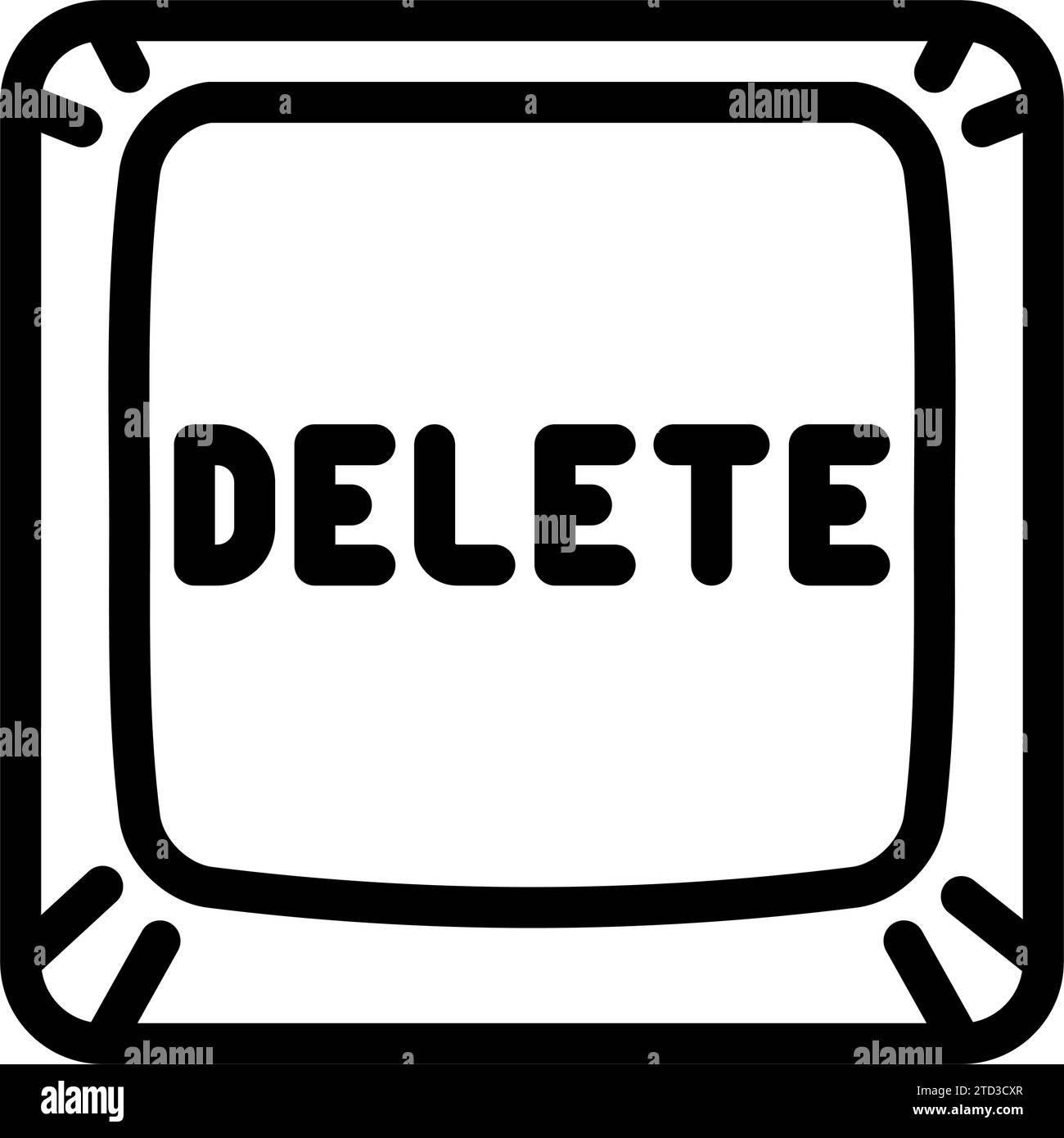 delete close line icon vector illustration Stock Vector Image & Art - Alamy
