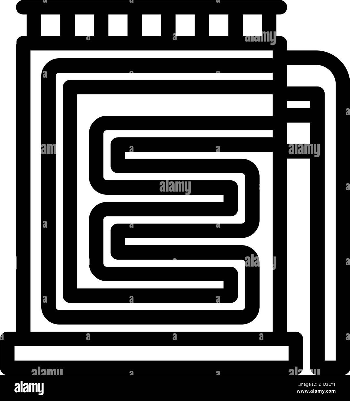 thermal storage energy line icon vector illustration Stock Vector Image ...