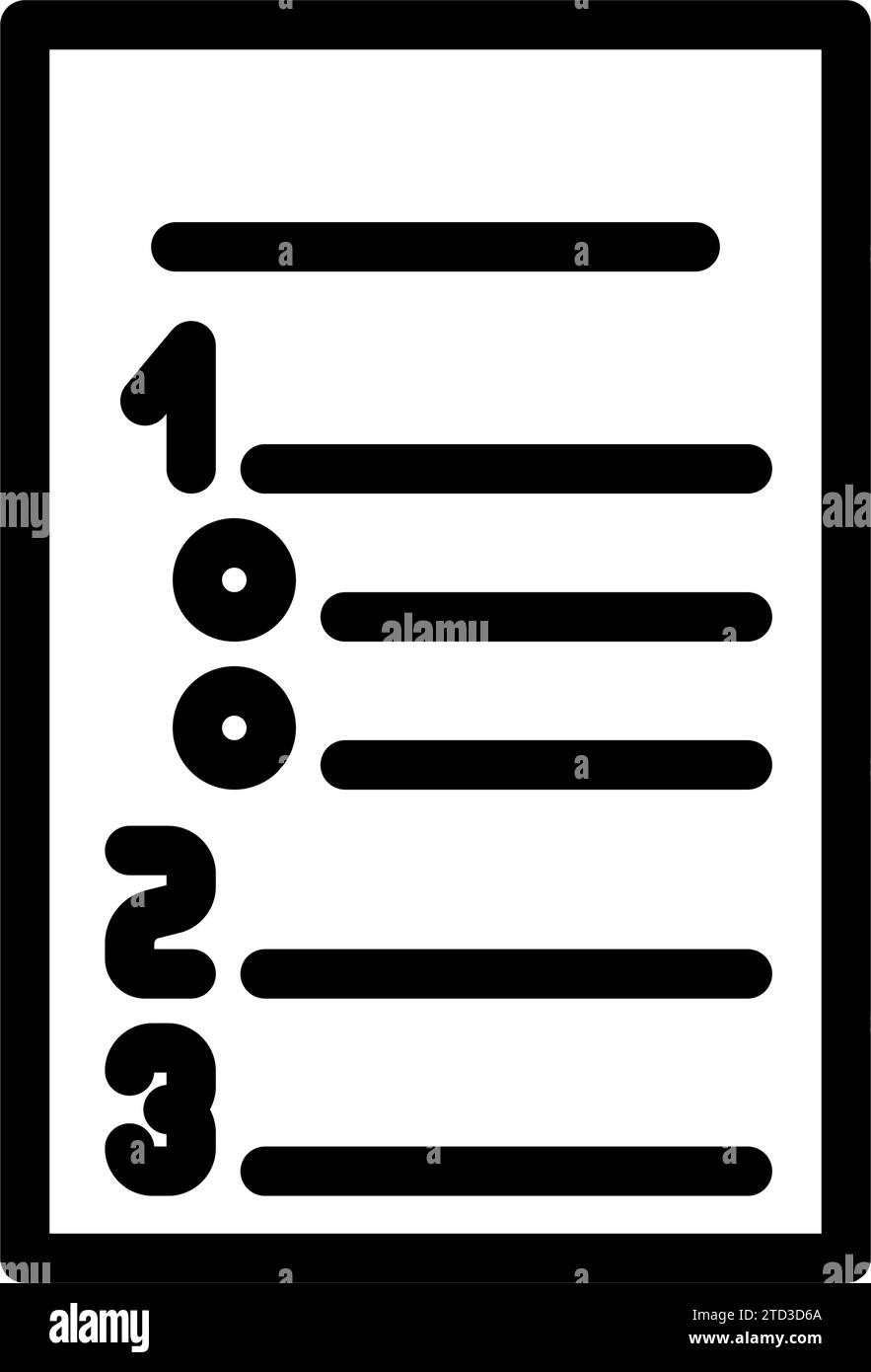 Numbered List Icon List Numbers Free Vector Icons On Creazilla.com