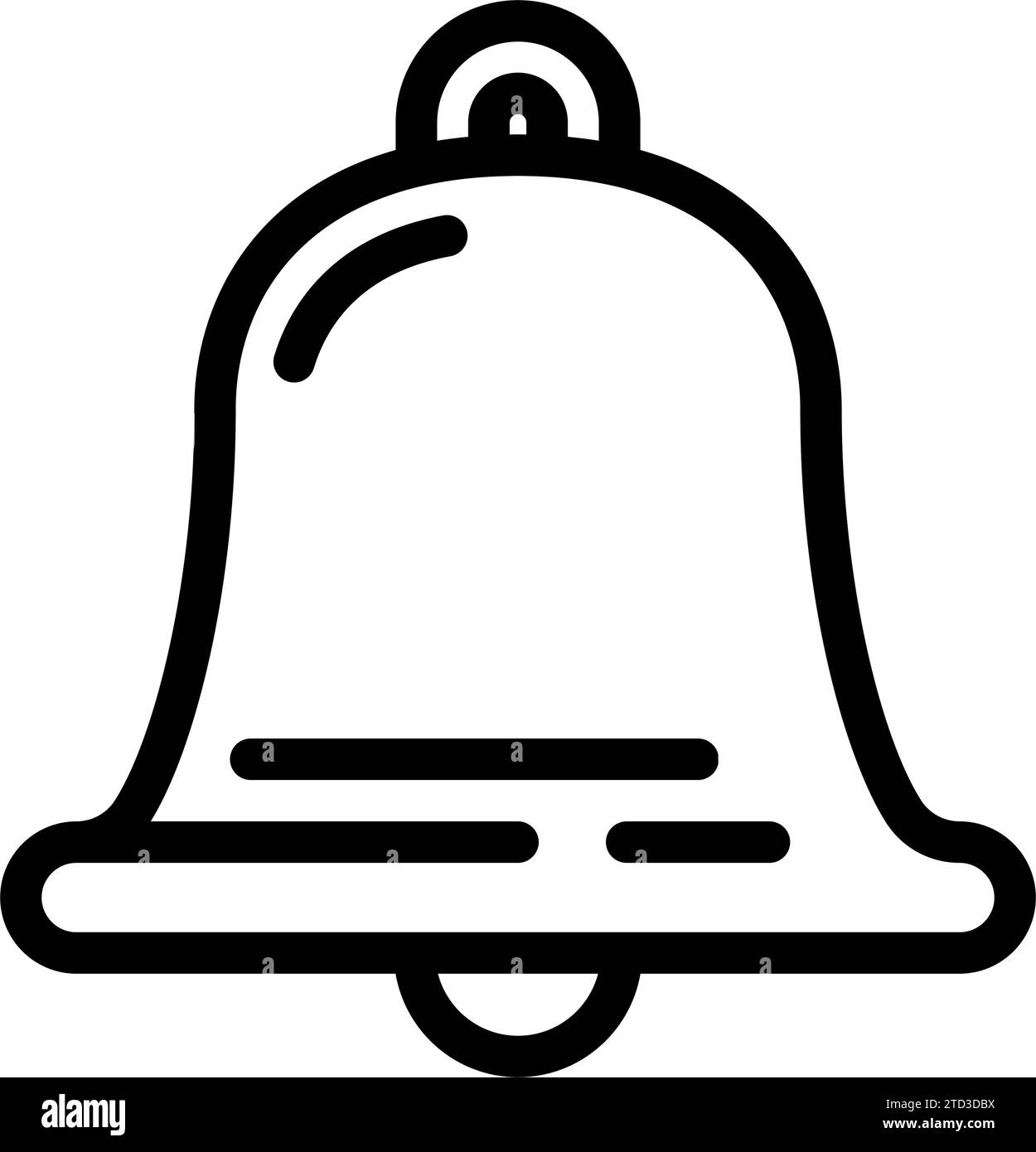 reminder bell list line icon vector illustration Stock Vector Image ...