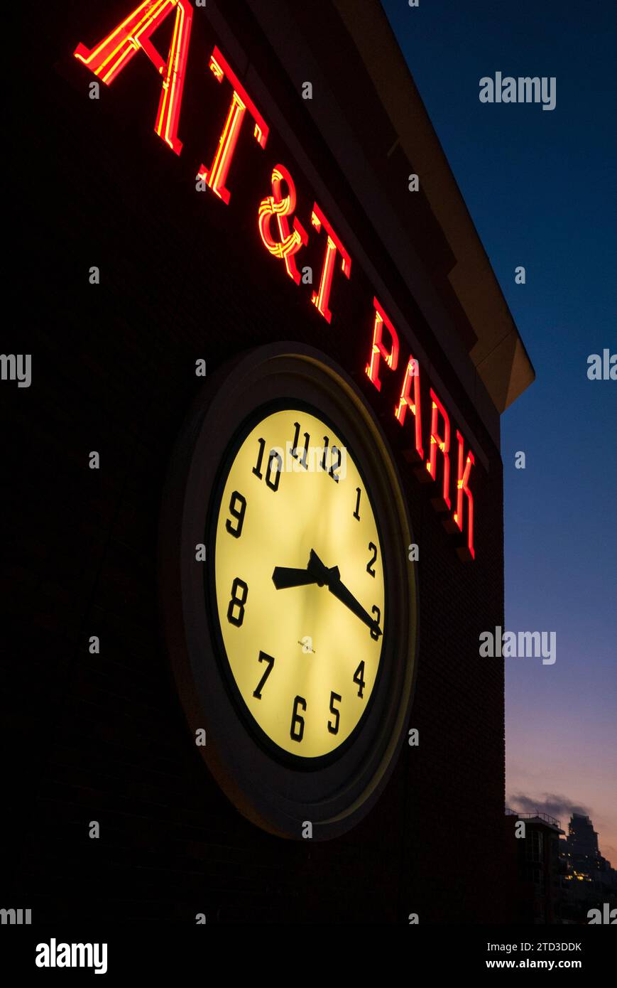 SAN FRANCISCO, CA, AUGUST 23: View of the massive clock in San ...