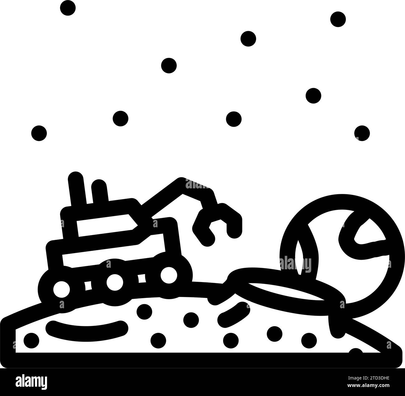 lunar exploration space exploration line icon vector illustration Stock ... lunar exploration space exploration line icon vector illustration Stock ...