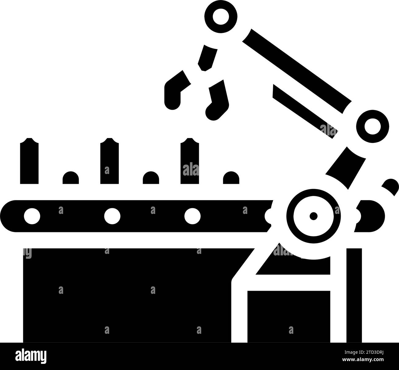 battery manufacturing glyph icon vector illustration Stock Vector Image ...