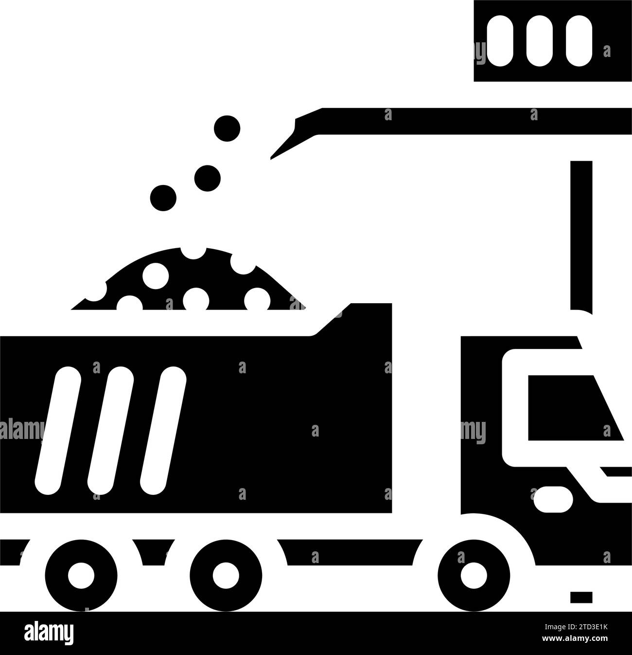 transportation biomass energy glyph icon vector illustration Stock ...
