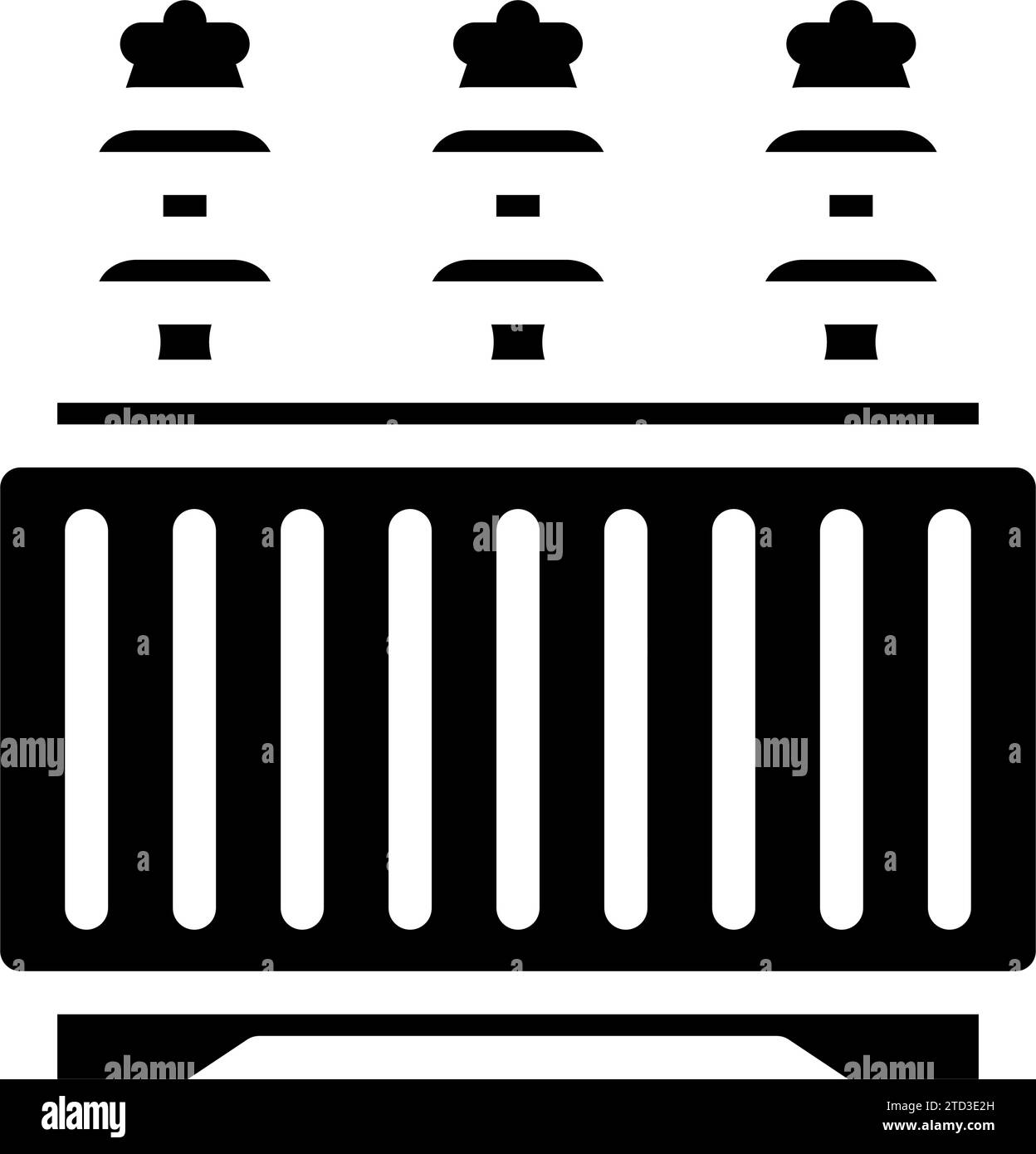 transformer electric glyph icon vector illustration Stock Vector Image ...