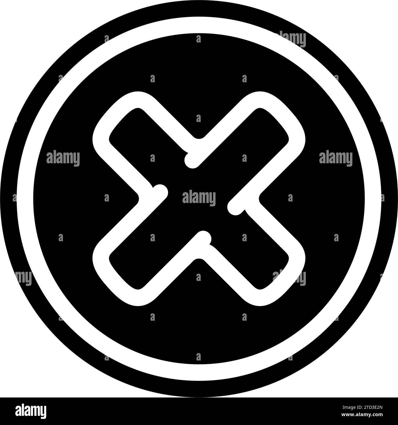 close button glyph icon vector illustration Stock Vector Image & Art ...