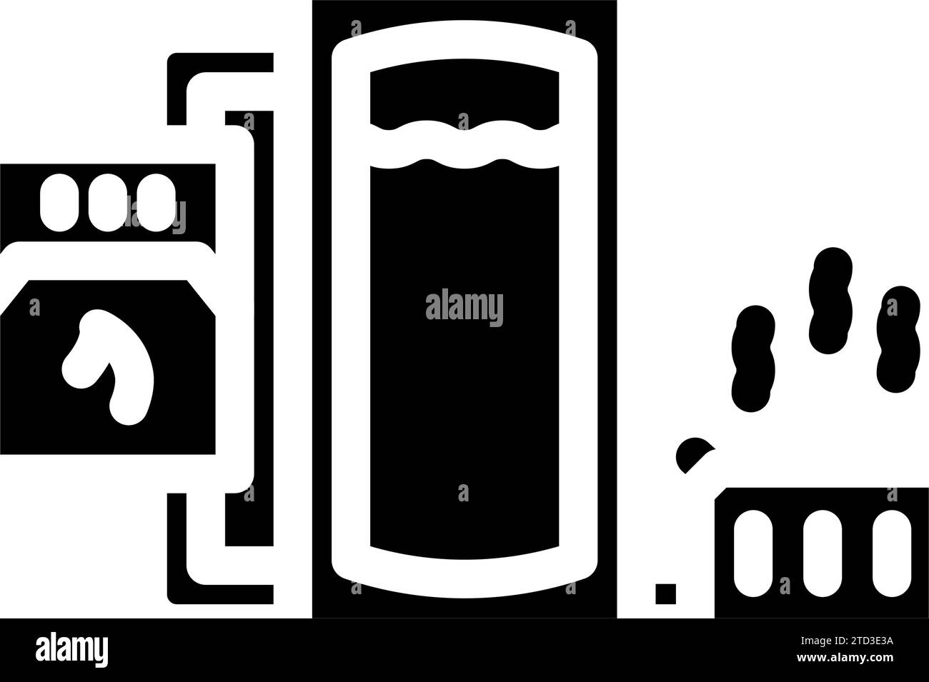 heating system biomass energy glyph icon vector illustration Stock ...