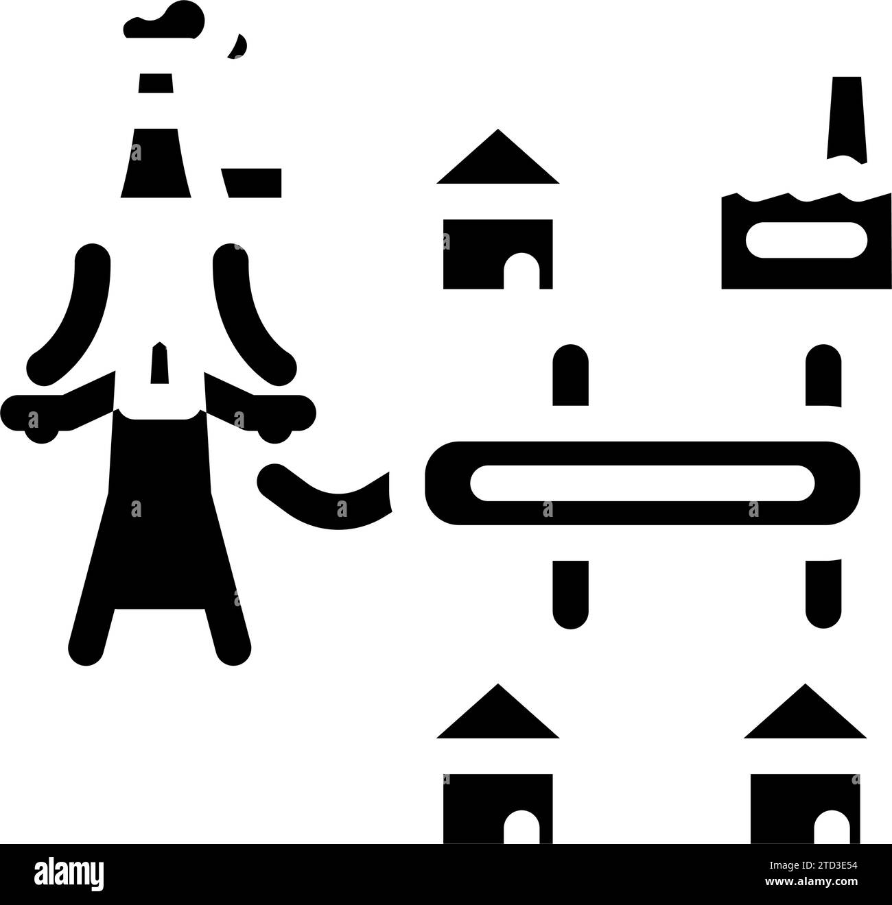 grid planning electric glyph icon vector illustration Stock Vector ...