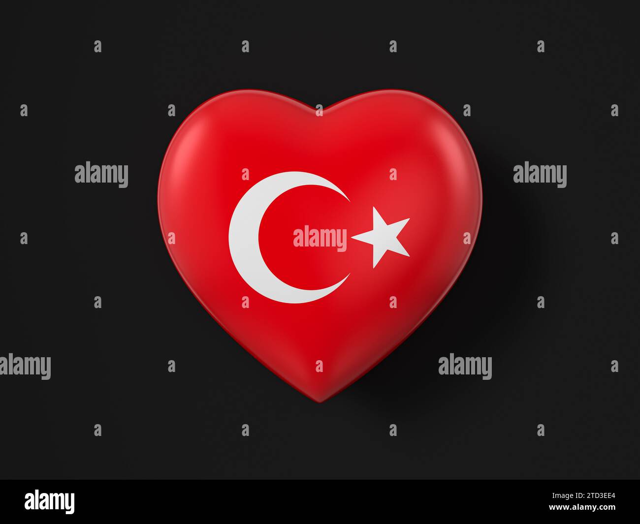 Love turkey symbol 3d heart hi-res stock photography and images - Alamy