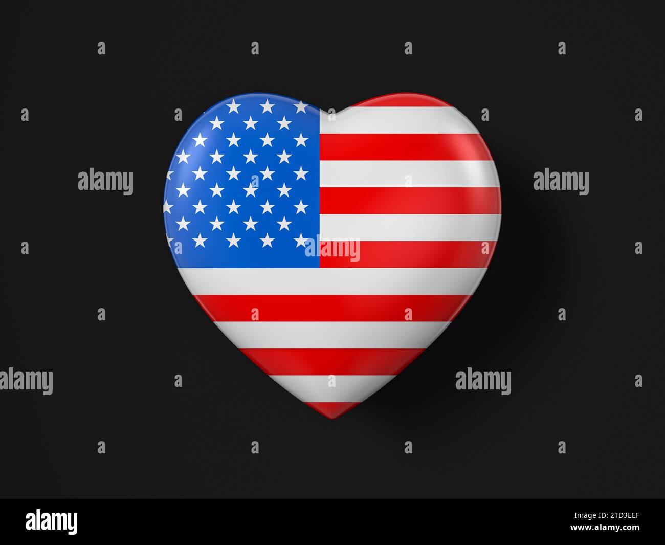 Usa heart flag hi-res stock photography and images - Alamy