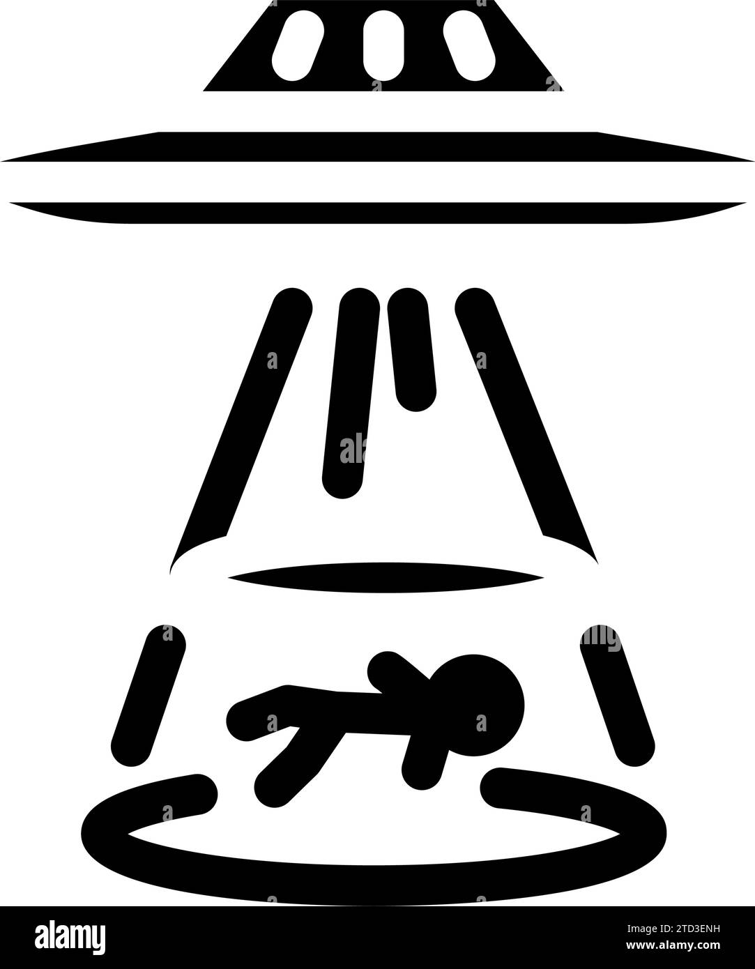 alien life space exploration glyph icon vector illustration Stock ...