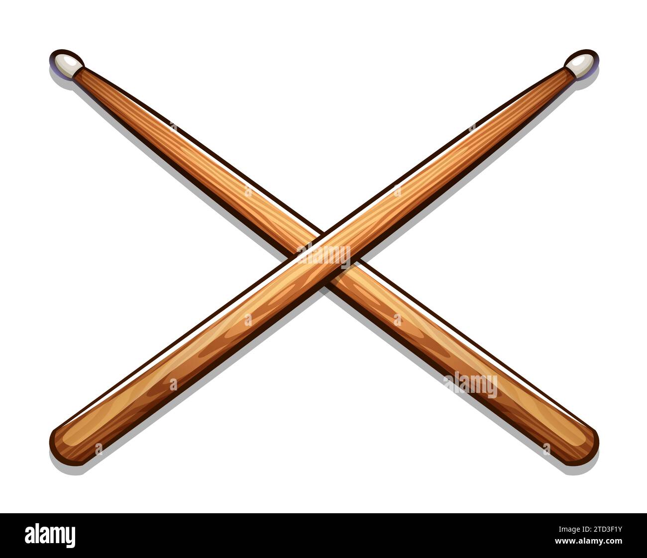 Illustration of drumstick cartoon on white background Stock Vector ...
