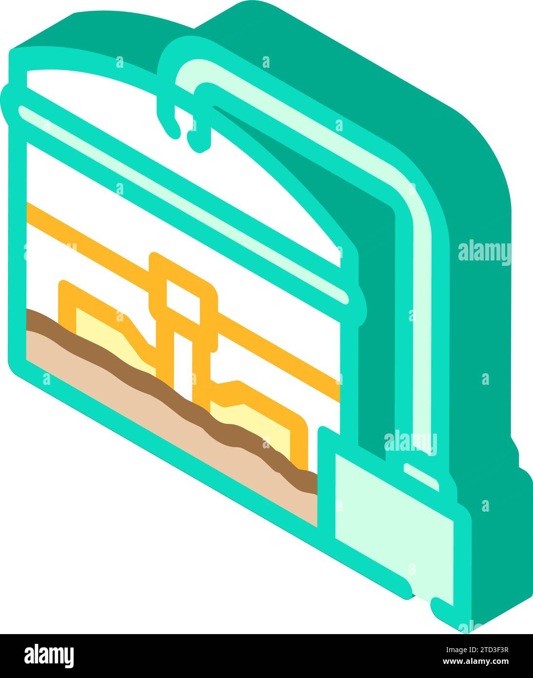 biogas plant biomass energy isometric icon vector illustration Stock ...