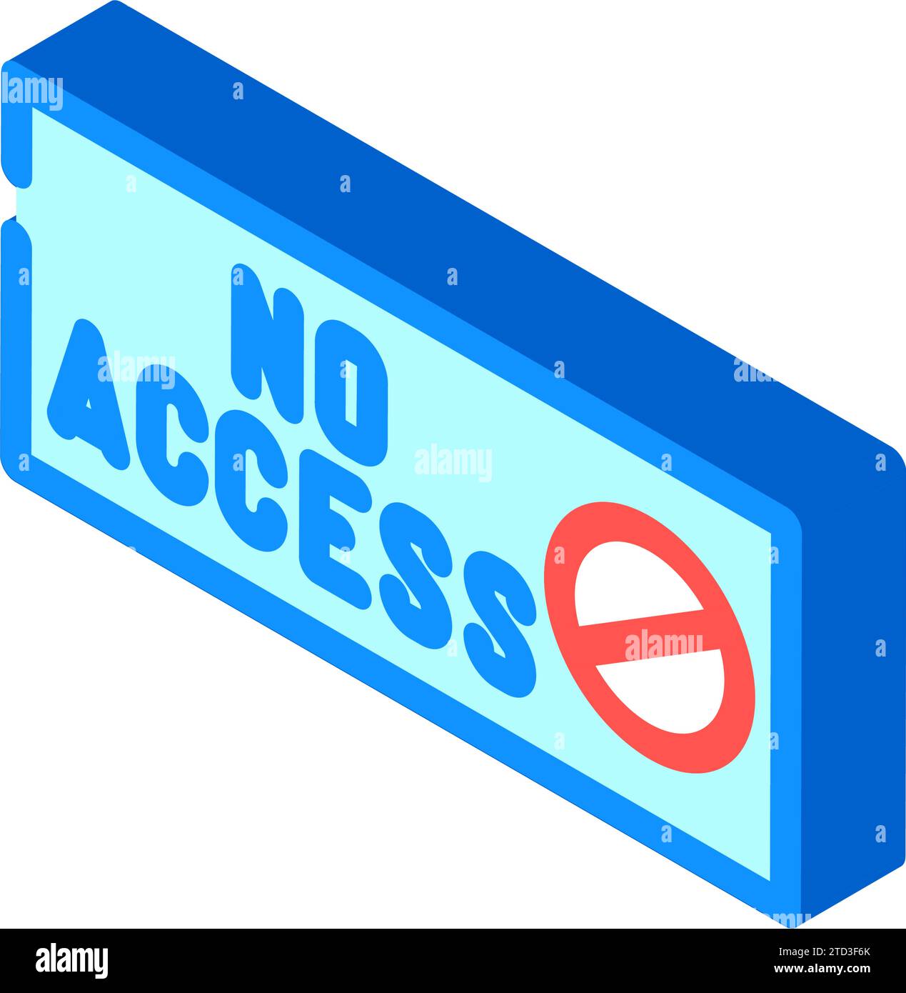no access isometric icon vector illustration Stock Vector Image & Art ...