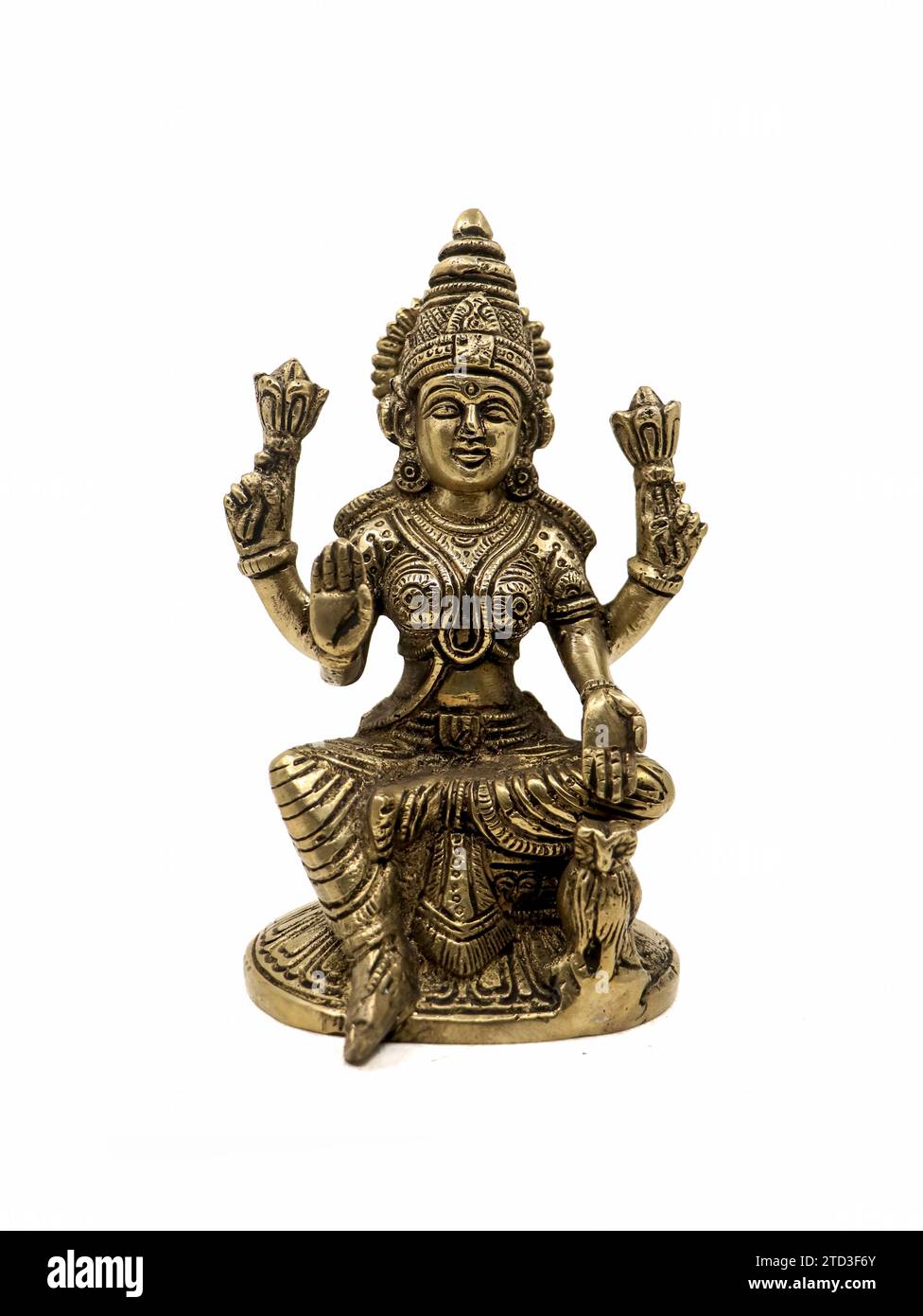 detailed bronze sculpture from ancient india of hindu goddess lakshmi ...