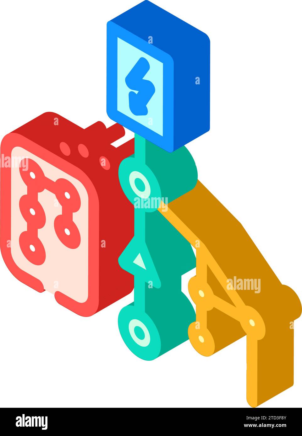 grid connectivity electric isometric icon vector illustration Stock ...