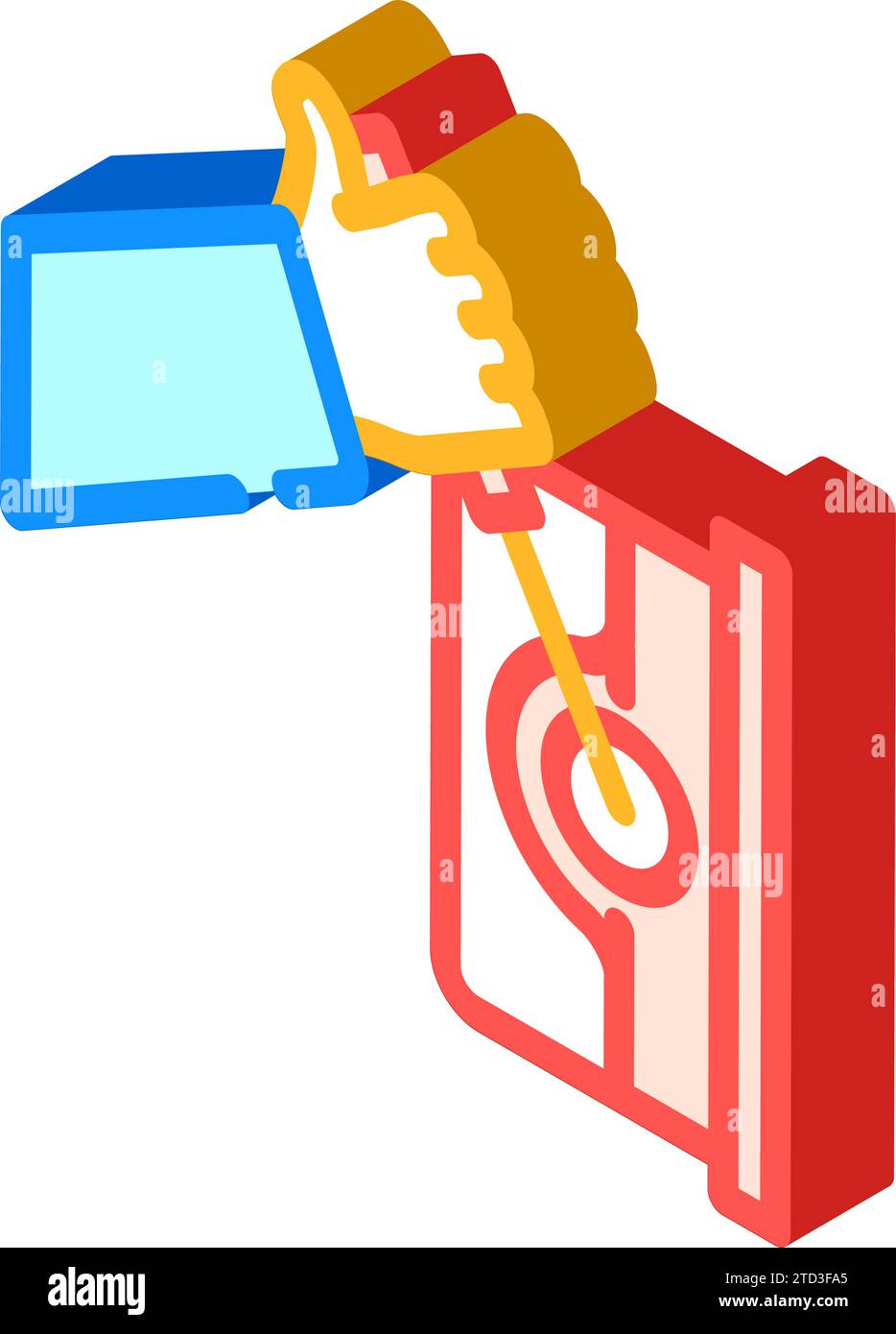 emergency response electric isometric icon vector illustration Stock ...
