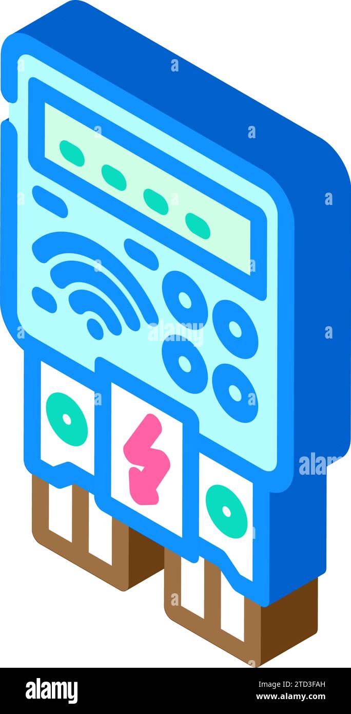 smart meters electric isometric icon vector illustration Stock Vector ...