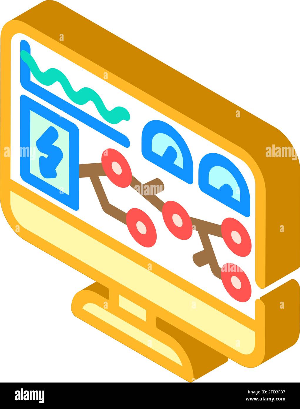 grid monitoring electric isometric icon vector illustration Stock Vector Image & Art - Alamy