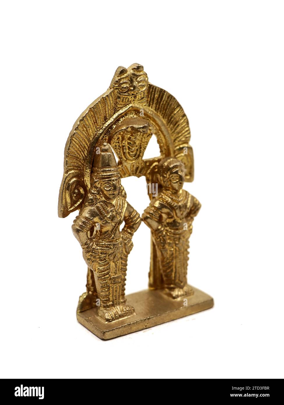 antique statue of god and goddess couple handcrafted in gold, deities ...