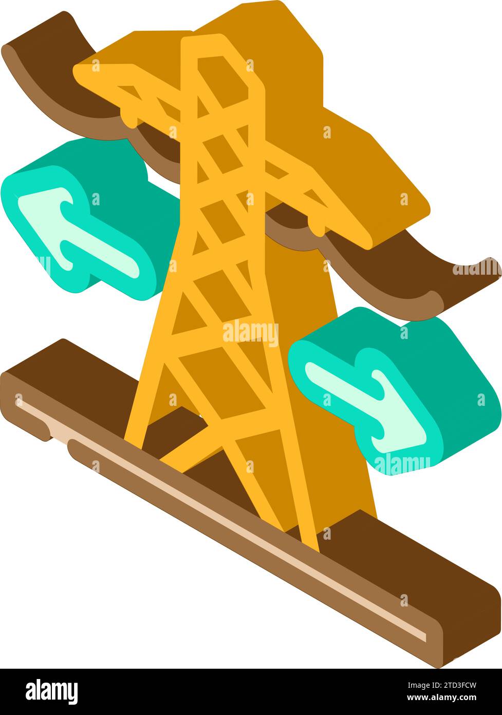 grid expansion electric isometric icon vector illustration Stock Vector ...