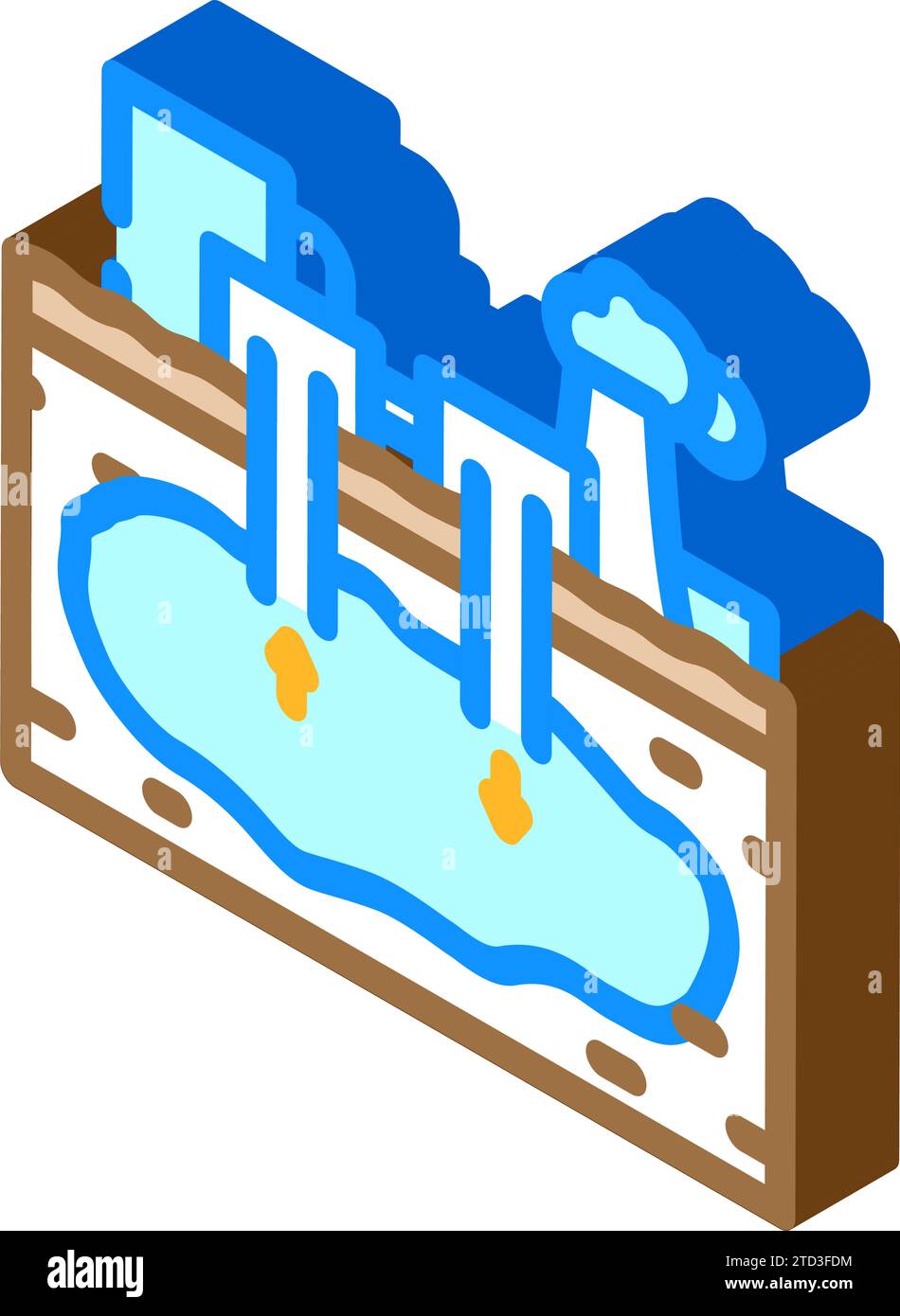 compressed air energy isometric icon vector illustration Stock Vector ...