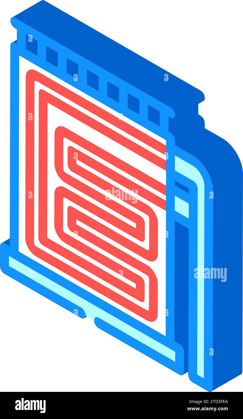 thermal storage energy isometric icon vector illustration Stock Vector ...