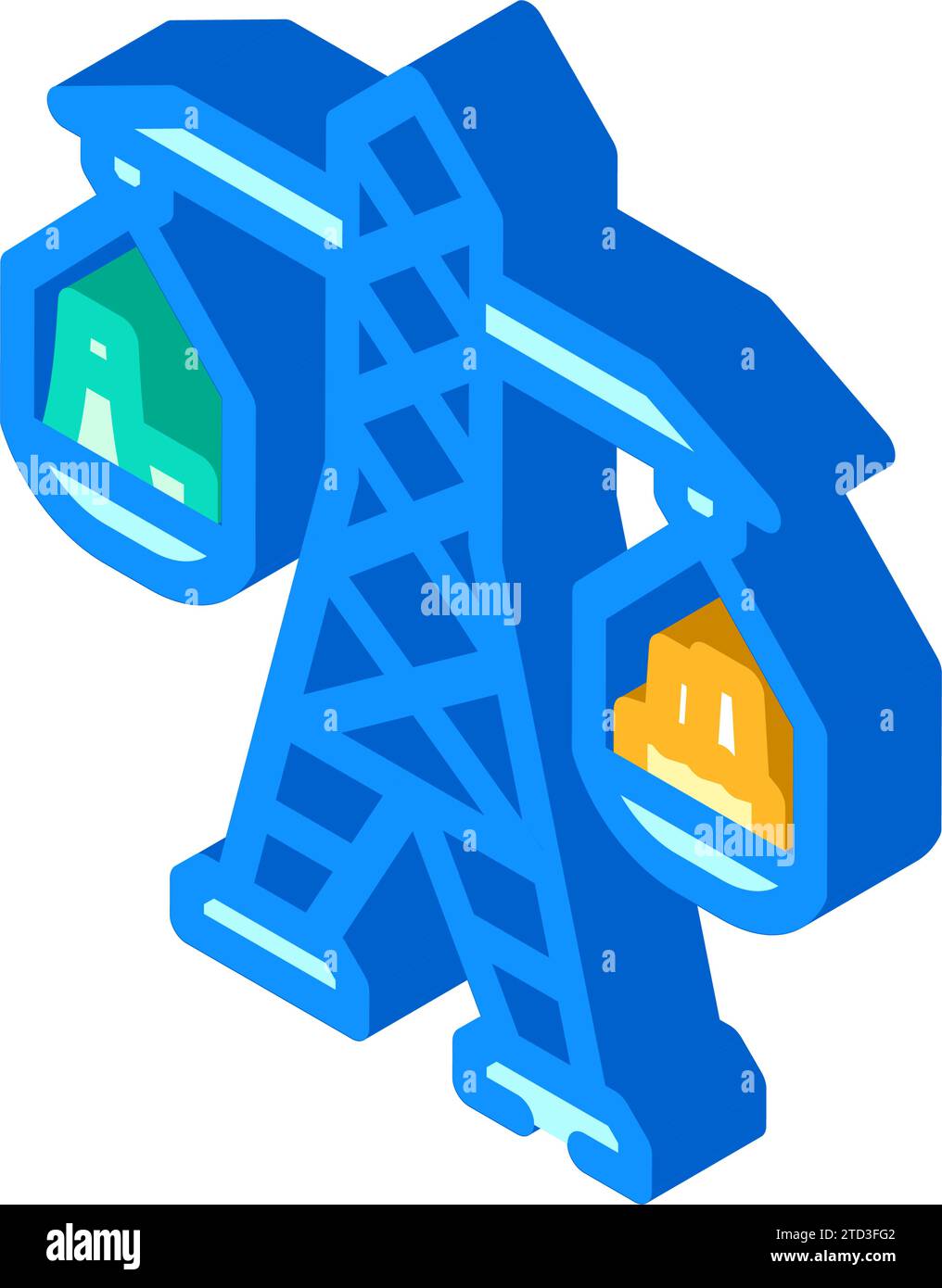 grid balancing energy isometric icon vector illustration Stock Vector ...