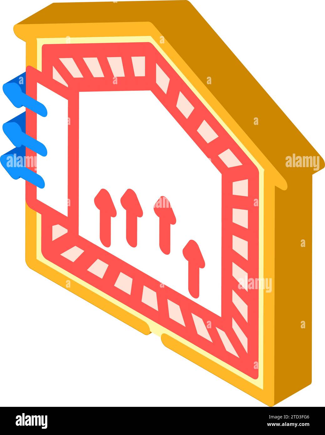thermal mass energy isometric icon vector illustration Stock Vector ...