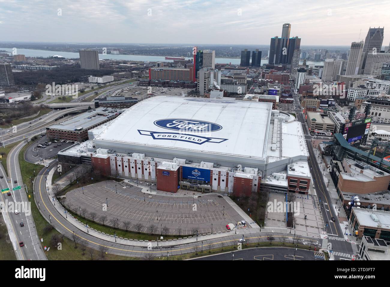 Ford field aerial hi-res stock photography and images - Alamy