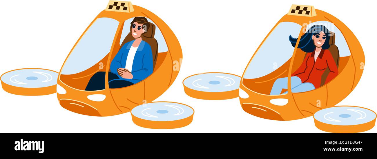 technology autonomous flying taxi vector Stock Vector Image & Art - Alamy