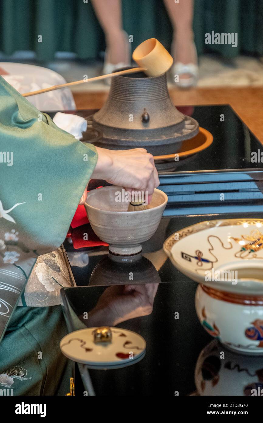Traditional Japanese tea ceremony Stock Photo - Alamy
